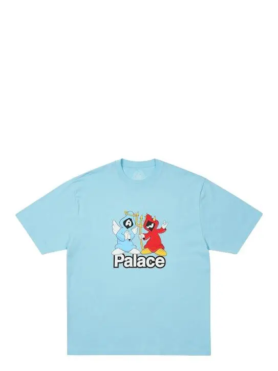 PALACE Right And Wrong T-shirt - Skyline Blue