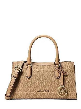 Michael Kors Arden Small Signature Logo Messenger Bag - Brown