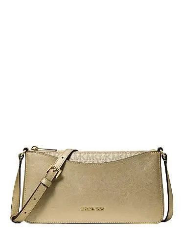 Michael Kors Arden Medium Metallic Crossbody Bag - Gold