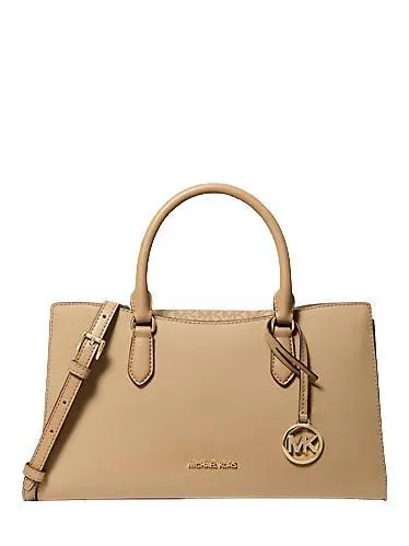 Michael Kors Arden Medium Top-zip Satchel - Brown