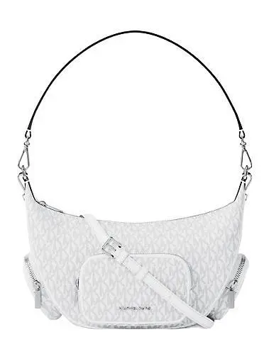 Michael Kors Merritt Medium Convertible Shoulder Bag - White