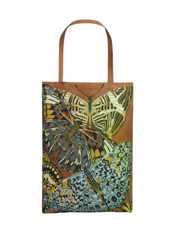 INOUI EDITIONS Butterfly Print Shoulder Bag - Brown