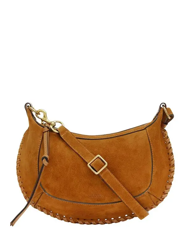 Isabel Marant Oskan Moon Suede Crossbody Bag - Brown