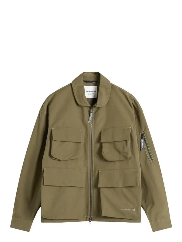 AND WANDER C/pe Twill Field Jacket - Khaki
