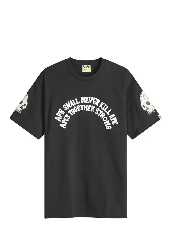 A BATHING APE Souvenir Skull Team T-shirt - Black