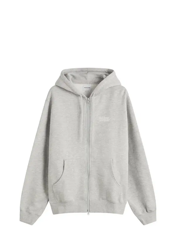 THISISNEVERTHAT Ol Logo Zip Hoodie - Grey Heather
