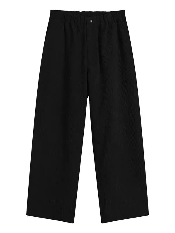 GOLDWIN Fine Wale Corduroy Straight Trousers - Black