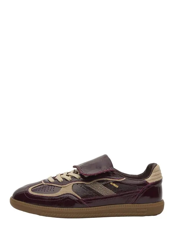 ALOHAS Tb 490 Club Leather Sneakers - Onix Deep Burgundy