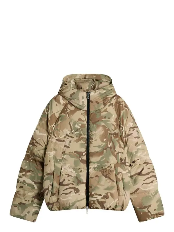 COLE BUXTON Camo Hooded Down Jacket - Multicam