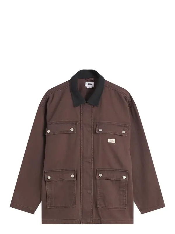 Obey Fritz Jacket - Chocolate Faded Wash