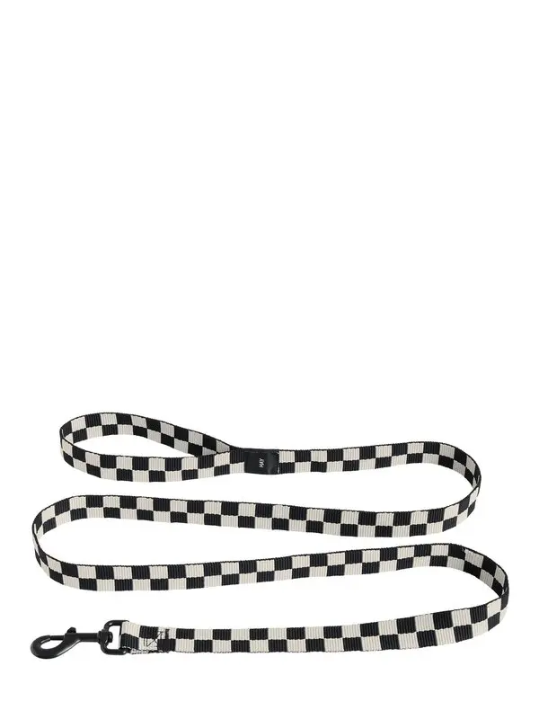 HAY Check Dog Leash - Black/white