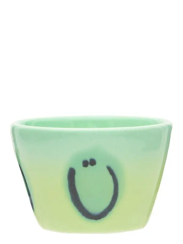 FRIZBEE CERAMICS Super Cup Kawaii 75ml - Light Green Pomme Gradient Smile