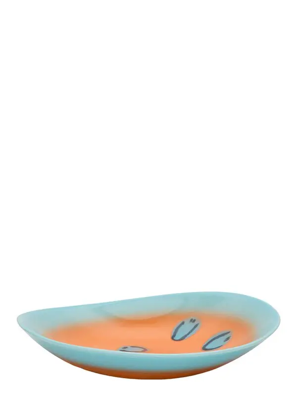 FRIZBEE CERAMICS Pasta Plate - Water Orange Gradient Smile