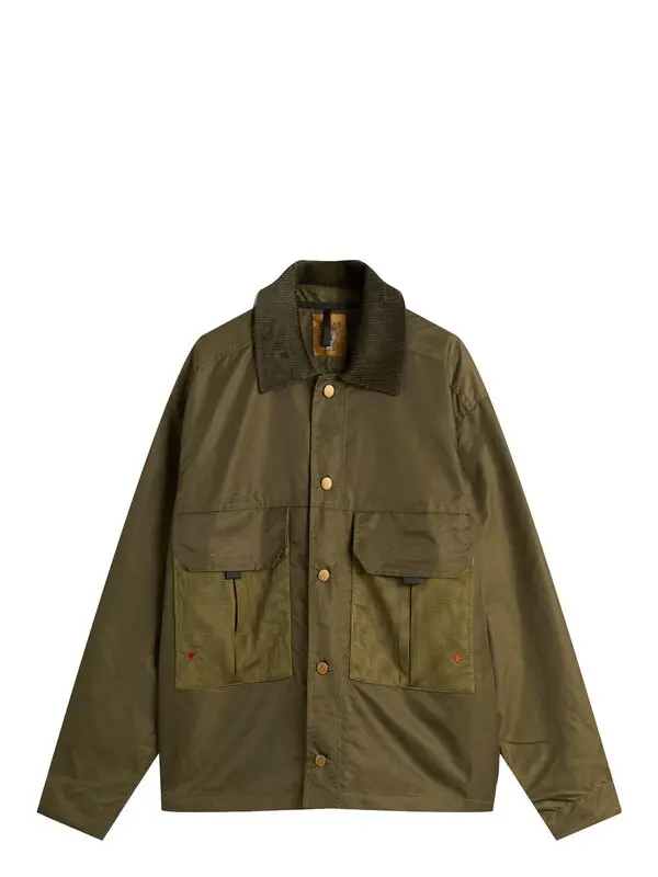 BRAIN DEAD Cropped Chore Jacket - Green