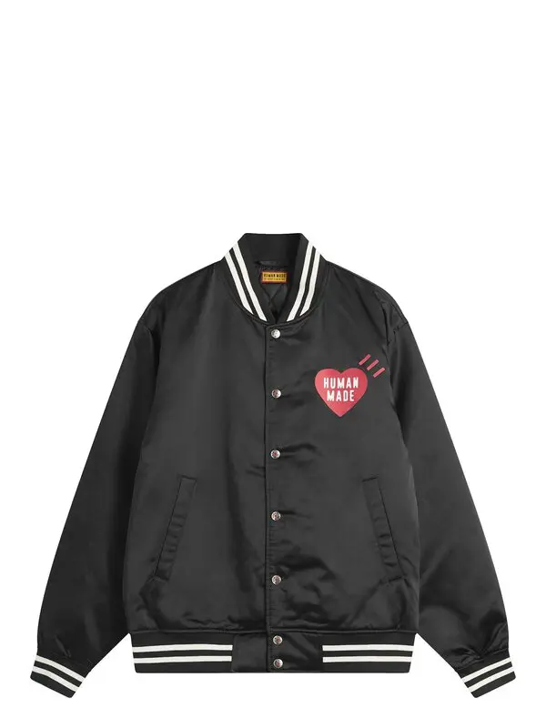 HUMAN MADE Nylon Stadium Jacket - Black