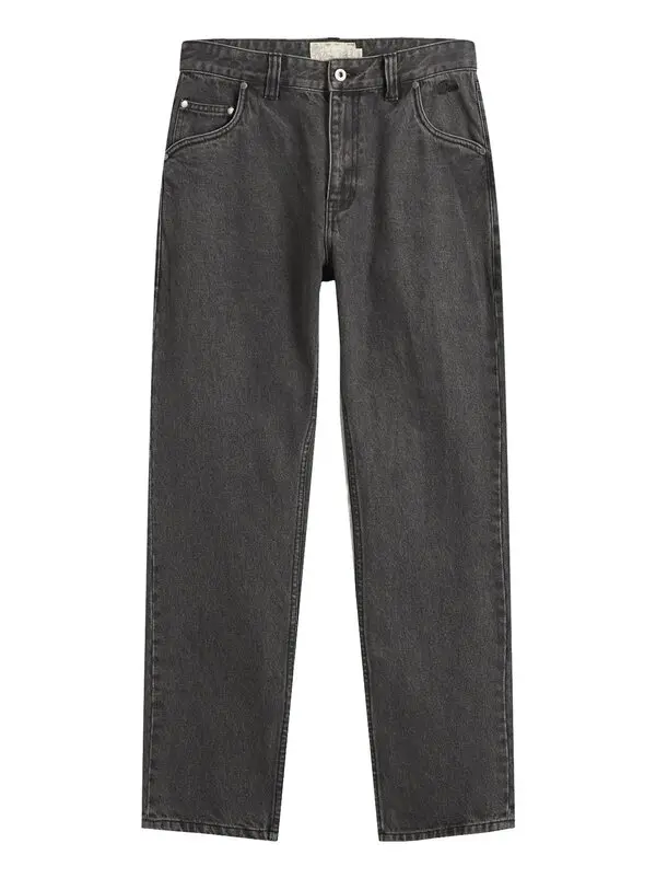 DIME Straight Denim Pants - Faded Black