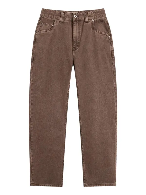 DIME Straight Denim Pants - Brown Washed