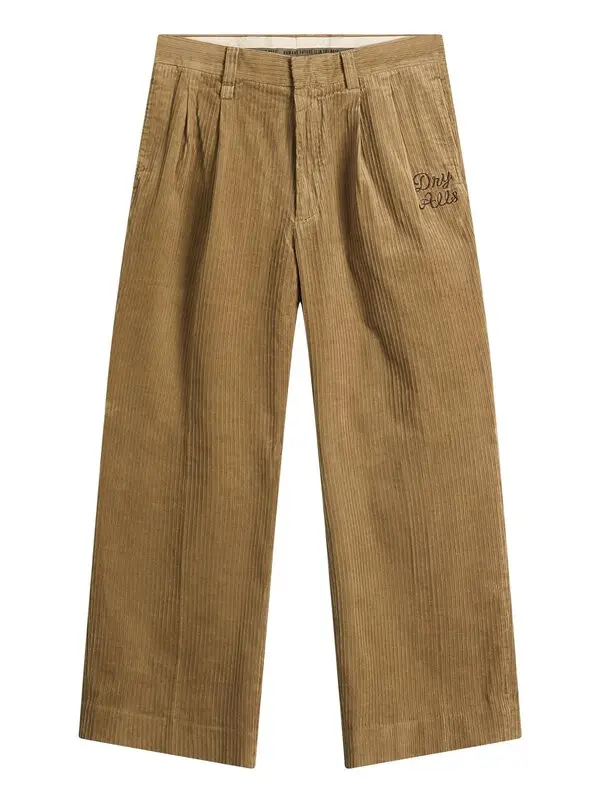 HUMAN MADE Corduroy Pleated Trousers - Beige