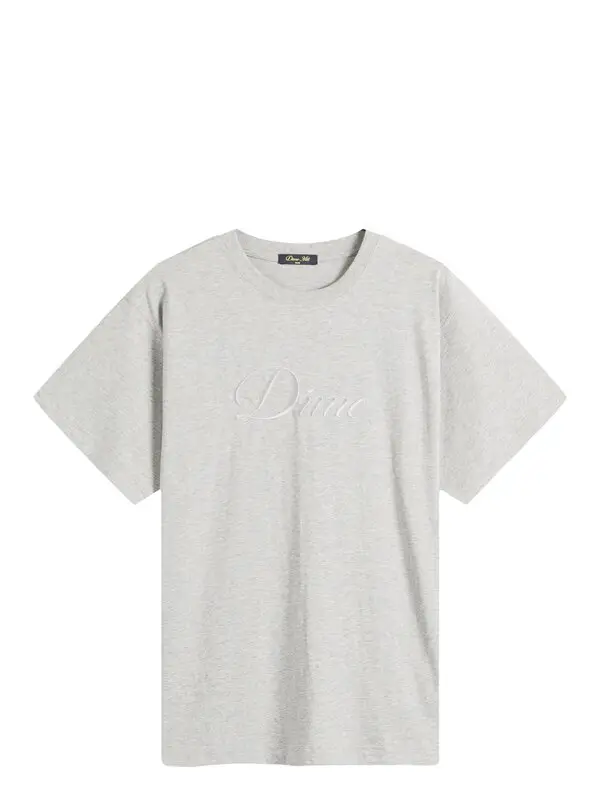 DIME Cursive T-shirt - Heather Grey
