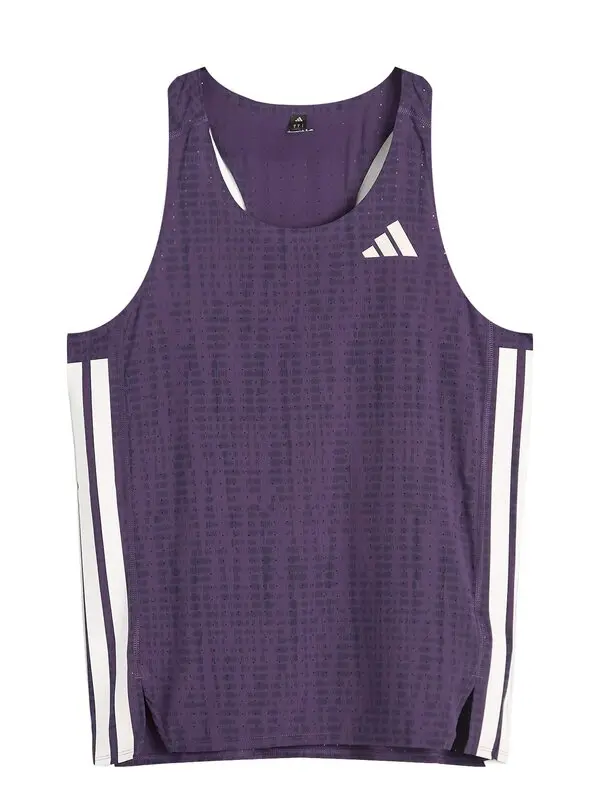 ADIDAS RUNNING Adizero Running Tank Top - Aurora Plum/noble Ink