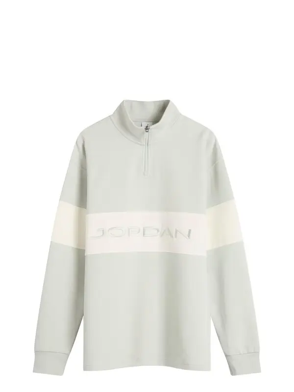 JORDAN Golf Half Zip Top - Light Silver/sail