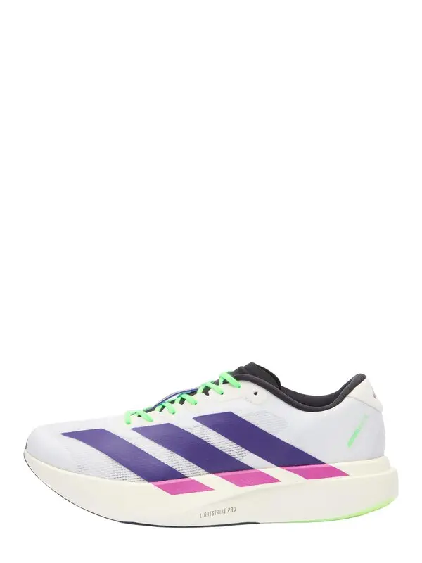 ADIDAS RUNNING Adizero Evo Sl Sneaker - White/collegiate Purple/lime Burst