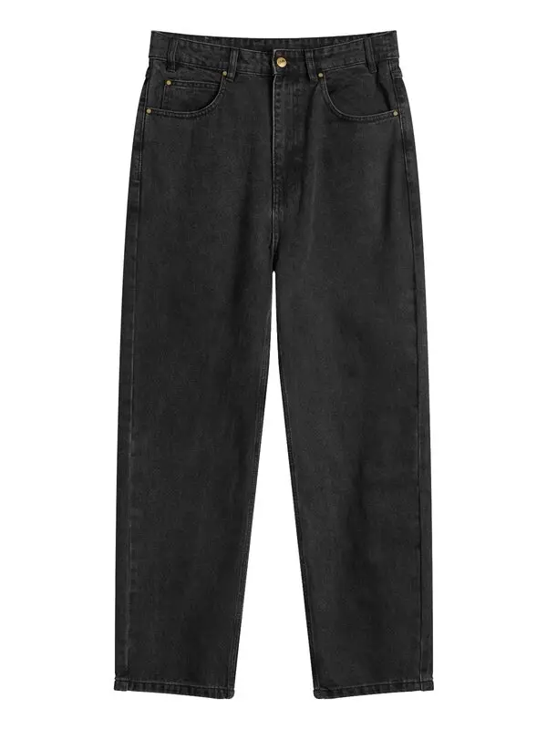 BUTTER GOODS Straight Leg Denim Jeans - Washed Black