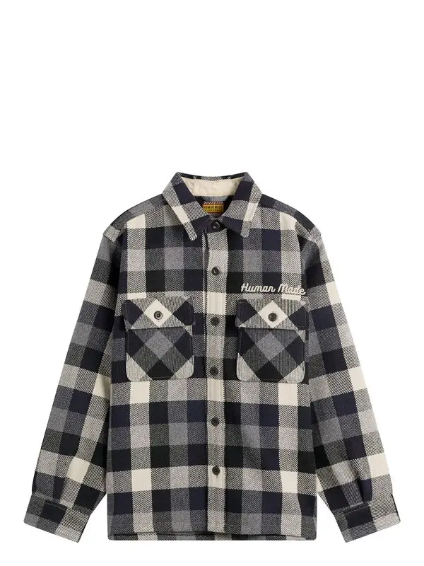 HUMAN MADE Wool Check Shirt Jacket - Black