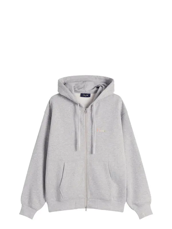 DIME Friends Zip Hoodie - Heather Grey