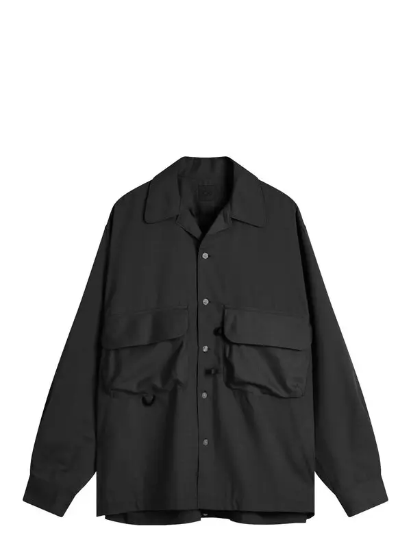 DAIWA Tech Sports Open Collar Shirt - Black