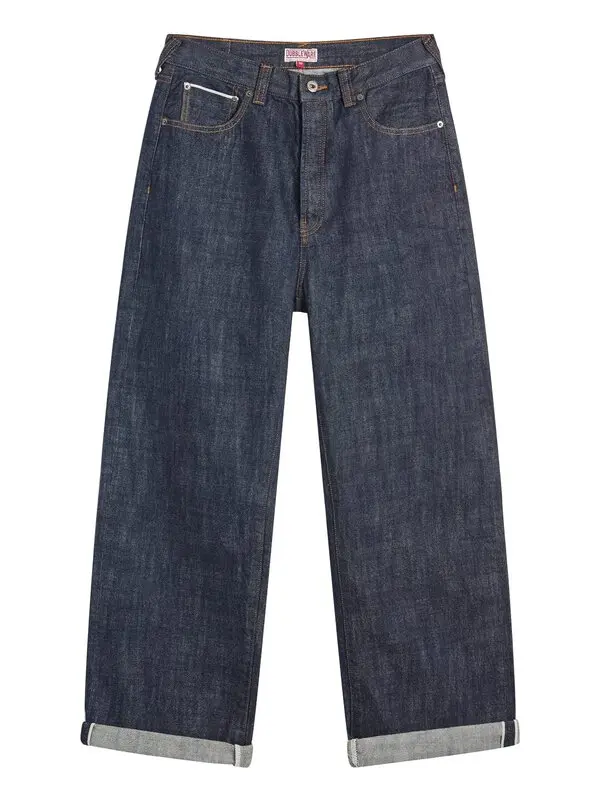 DUBBLEWARE Straight Leg Selvedge Denim Jeans - Indigo