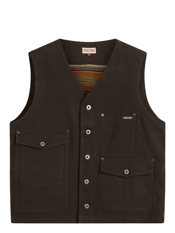 DUBBLEWARE Bradford Multi Pocket Field Vest - Olive