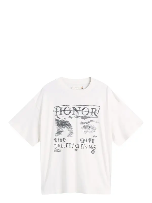 HONOR THE GIFT Art That Reflects T-shirt - Bone