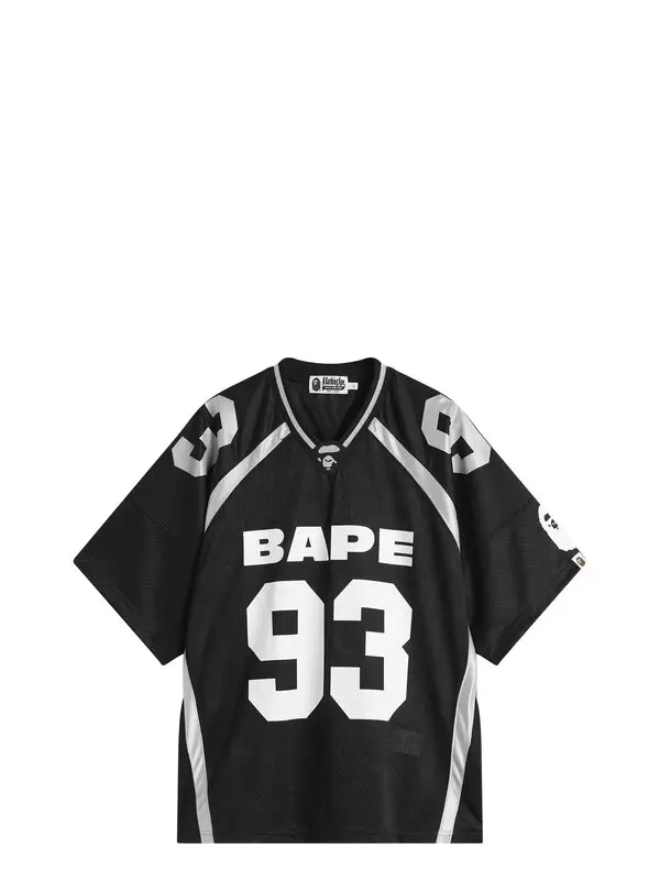 A BATHING APE Line Camo Jacquard Jersey - Black