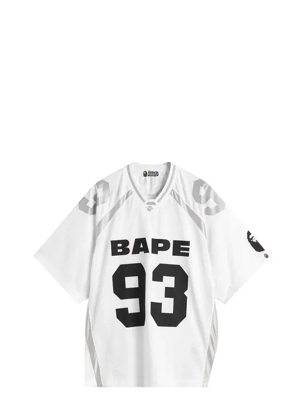 A BATHING APE Line Camo Jacquard Jersey - White