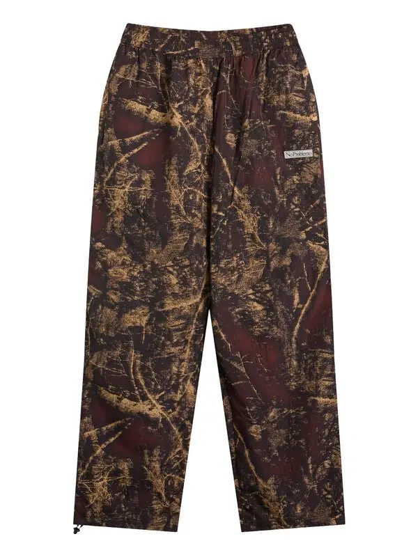 NO PROBLEMO Forest Glitch Nylon Pant - Camo