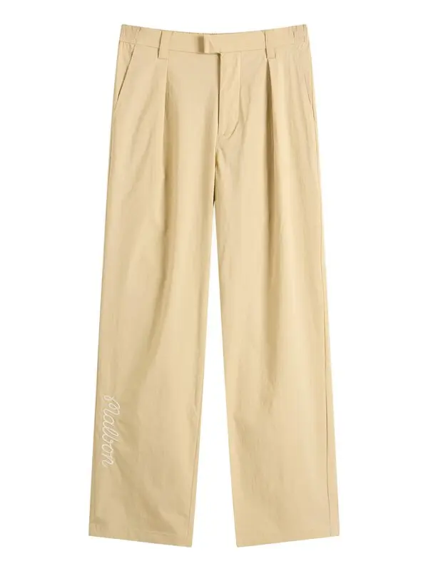 MALBON Magnolia Pleated Pant - Pale Khaki