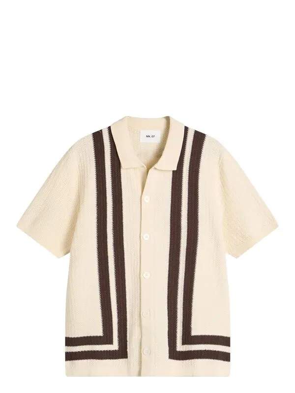 Nn07 Ares Knit Shirt - Ivory