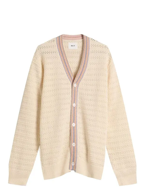 Nn07 Josh Textured Knit Cardigan - Ivory