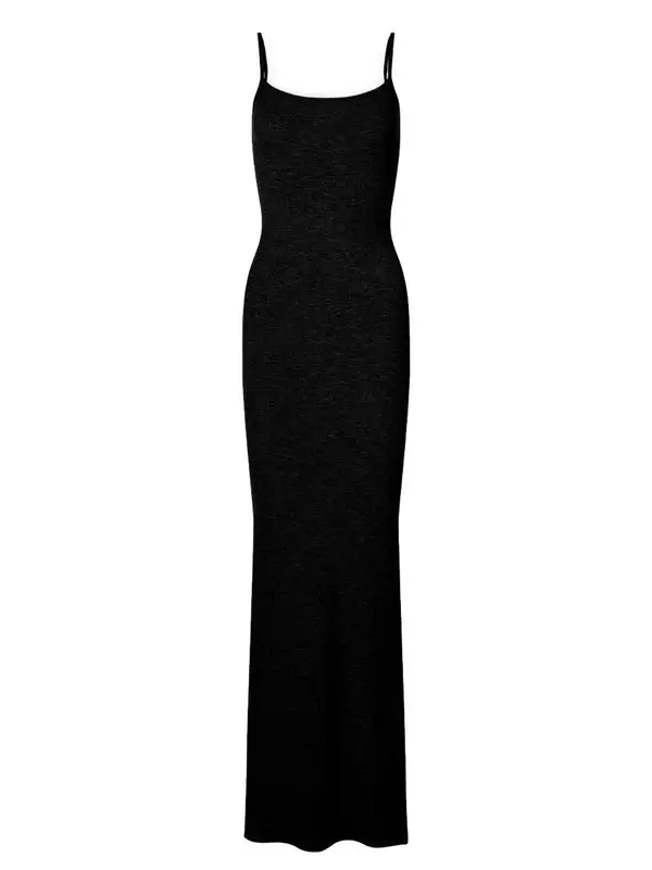 SKIMS Soft Lounge Long Slip Dress - Onyx