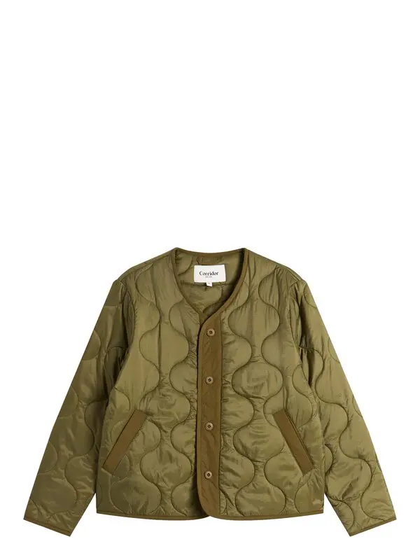 CORRIDOR Quilted Liner Jacket - Green