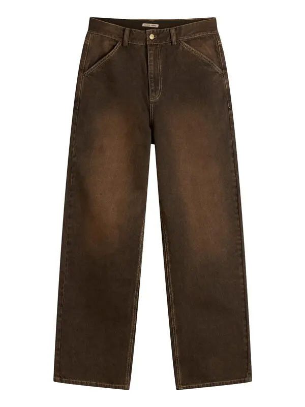 CARTER YOUNG Big Ben Straight Leg Jeans - Brown Overdye