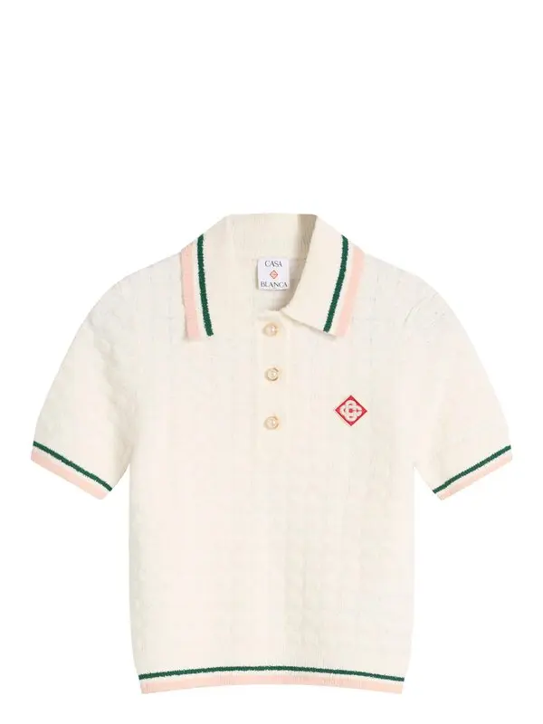 Casablanca Boucle Polo - White