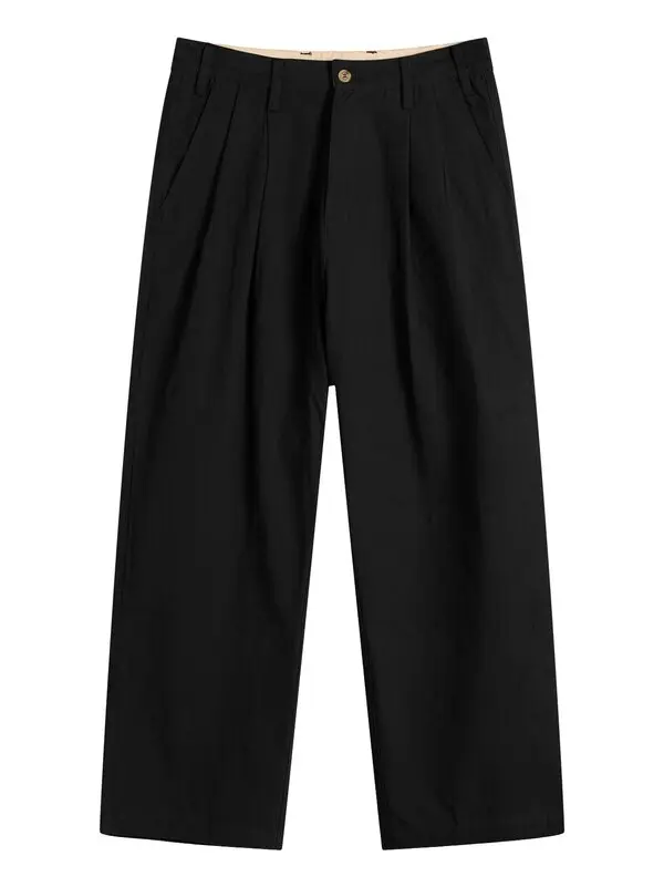 BUTTER GOODS Pleated Trousers - Black