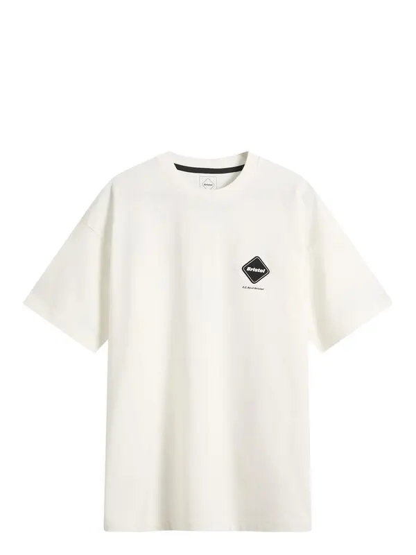 F.C. REAL BRISTOL Big Logo Baggy T-shirt - White
