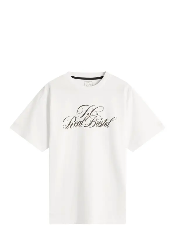 F.C. REAL BRISTOL Script T-shirt - White