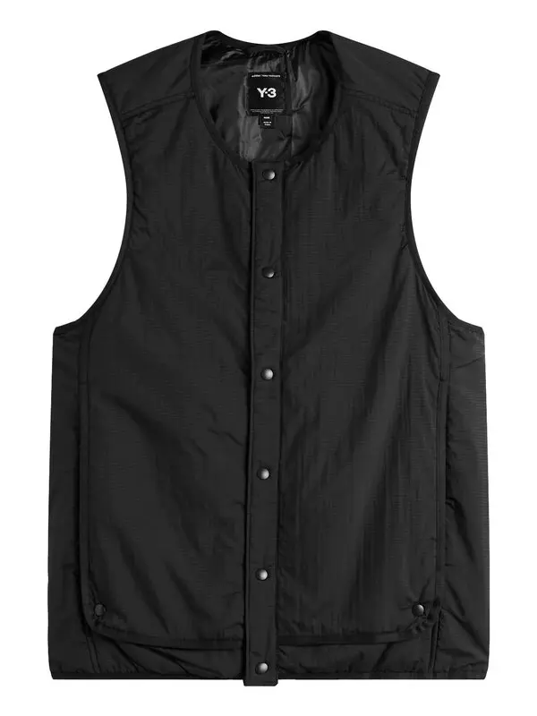 Y3 Nylon Gilet - Black