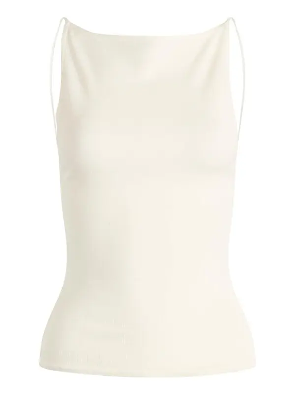 ST. AGNI Square Neck Top - Off White