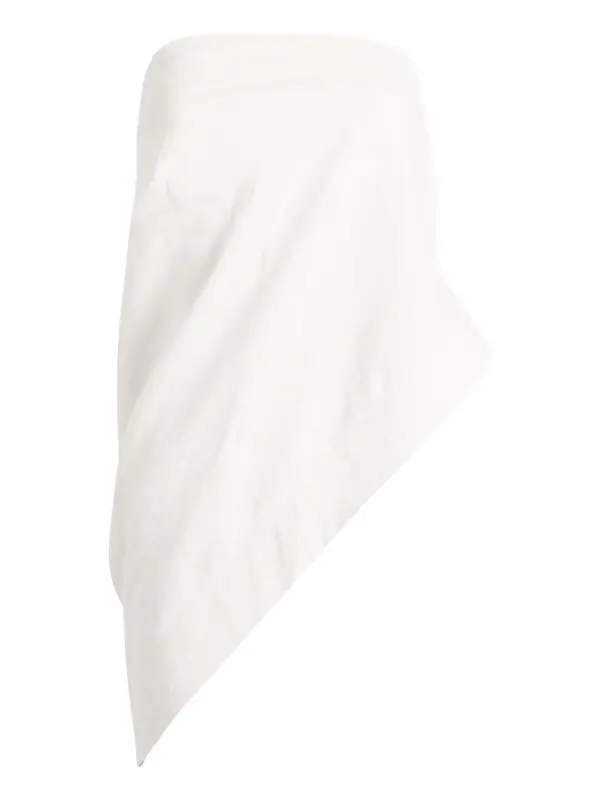 ST. AGNI Cloud Asymmetric Draped Top - Off White