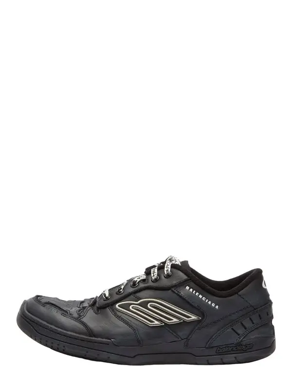 Balenciaga Hamptons Worn Out Sneaker - Black